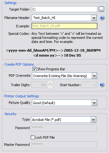 PDF reDirect Help Content